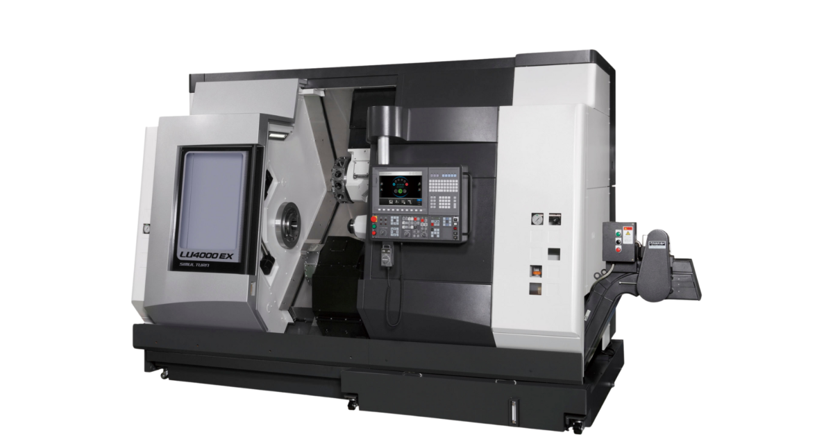 SUVEMA OKUMA LU4000 EX; Drehmaschine mit zwei WZ-Revolvern